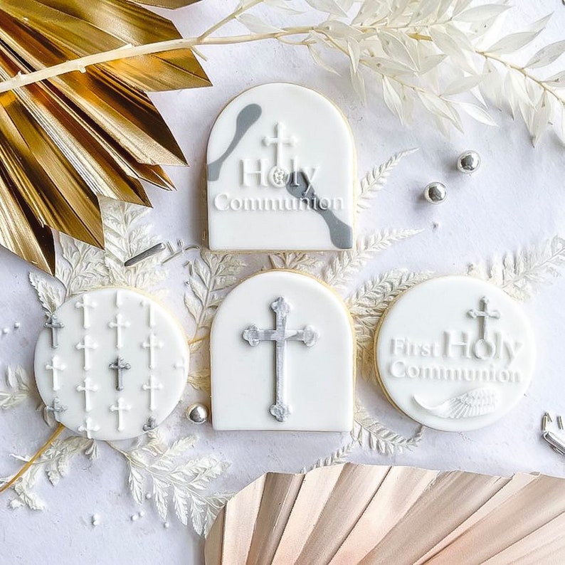 Personalised Holy Cross Embosser Stamp Reverse Fondant - Etsy UK