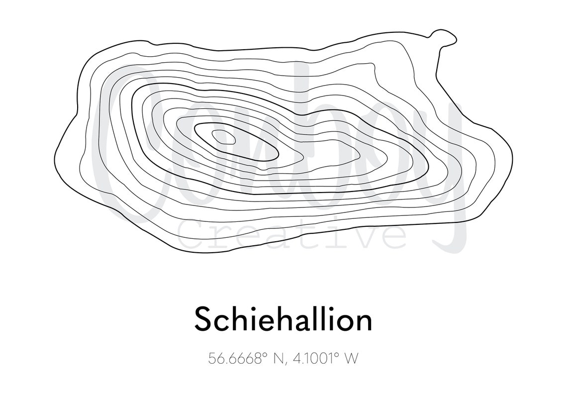 Schiehallion Print - Scotland Print - Munro - Mountain - Unique Gift ...