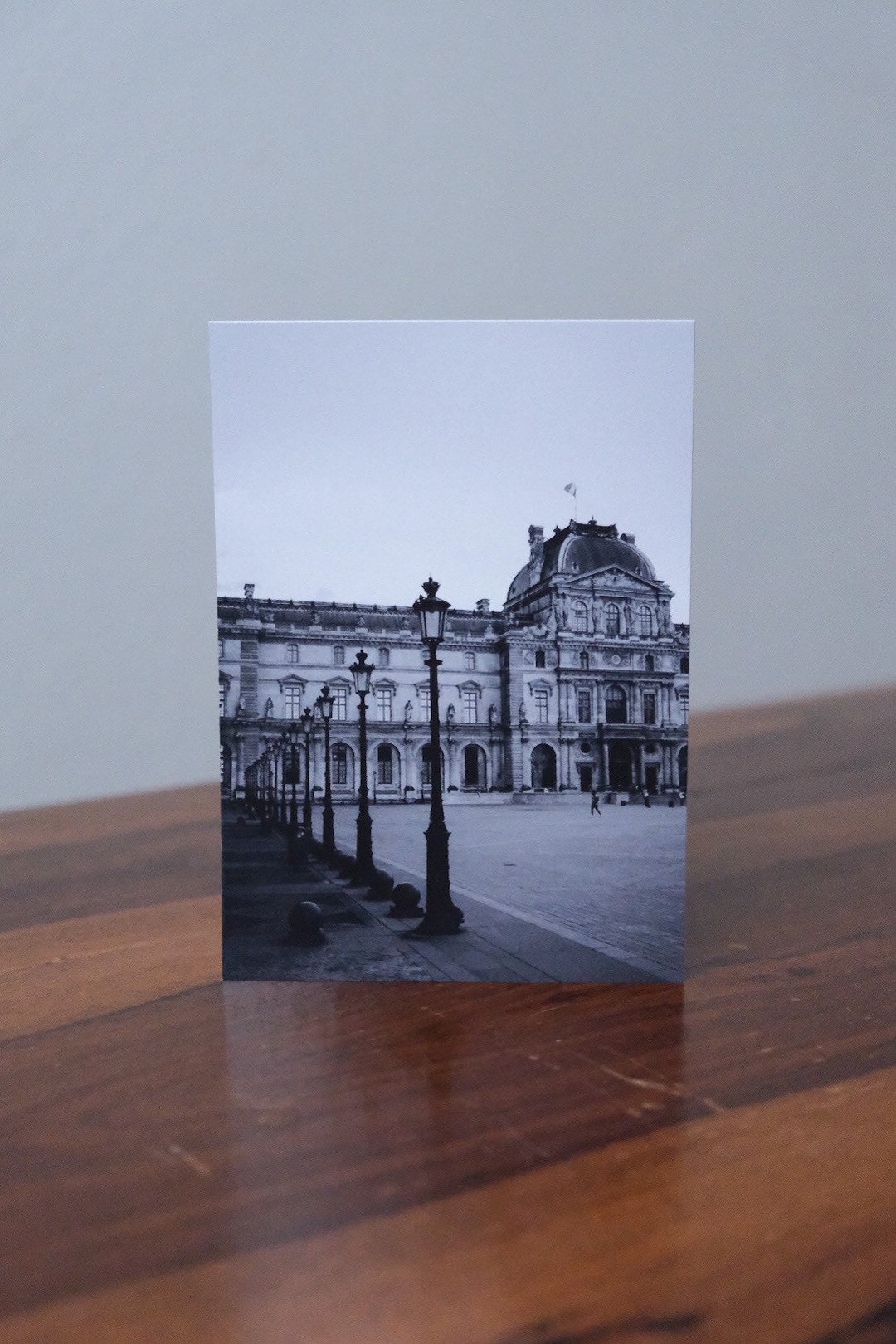 Postcard Louvre Paris, Black and White Postcard, Greeting Card From ...