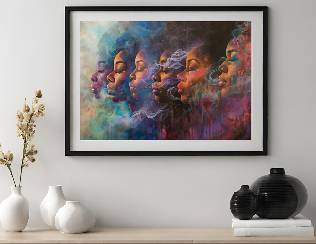 Black Women Printable Wall Art | DIGITAL DOWNLOAD | Modern Wall Art ...