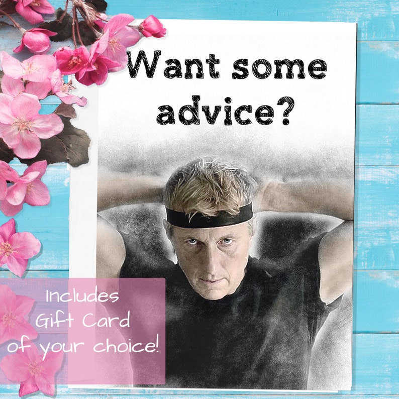 Cobra Kai Johnny Lawrence Sensei Greeting Card Gift Card - Etsy UK