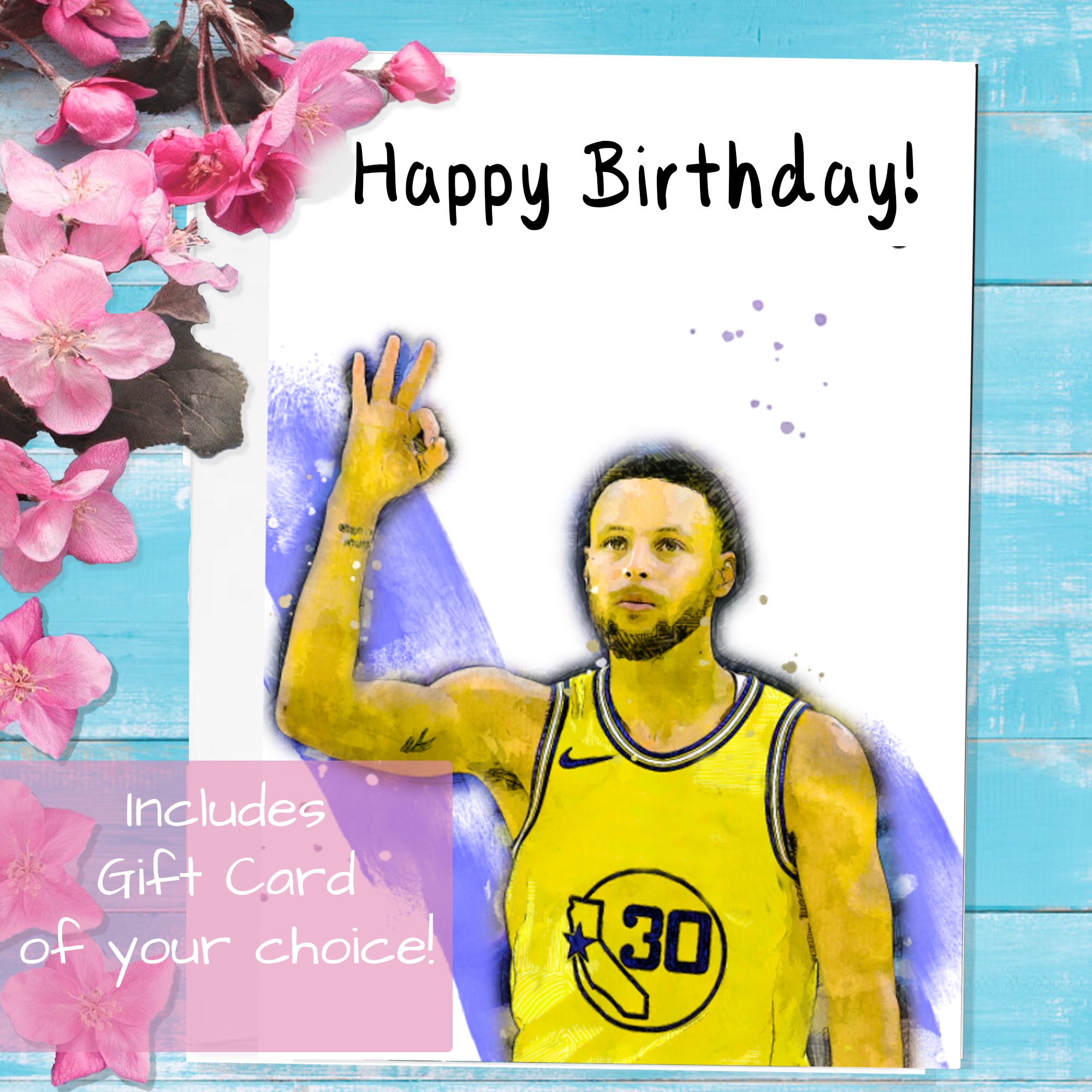 Curry Happy Birthday Greeting Card - Gift Card Included - the GS ...
