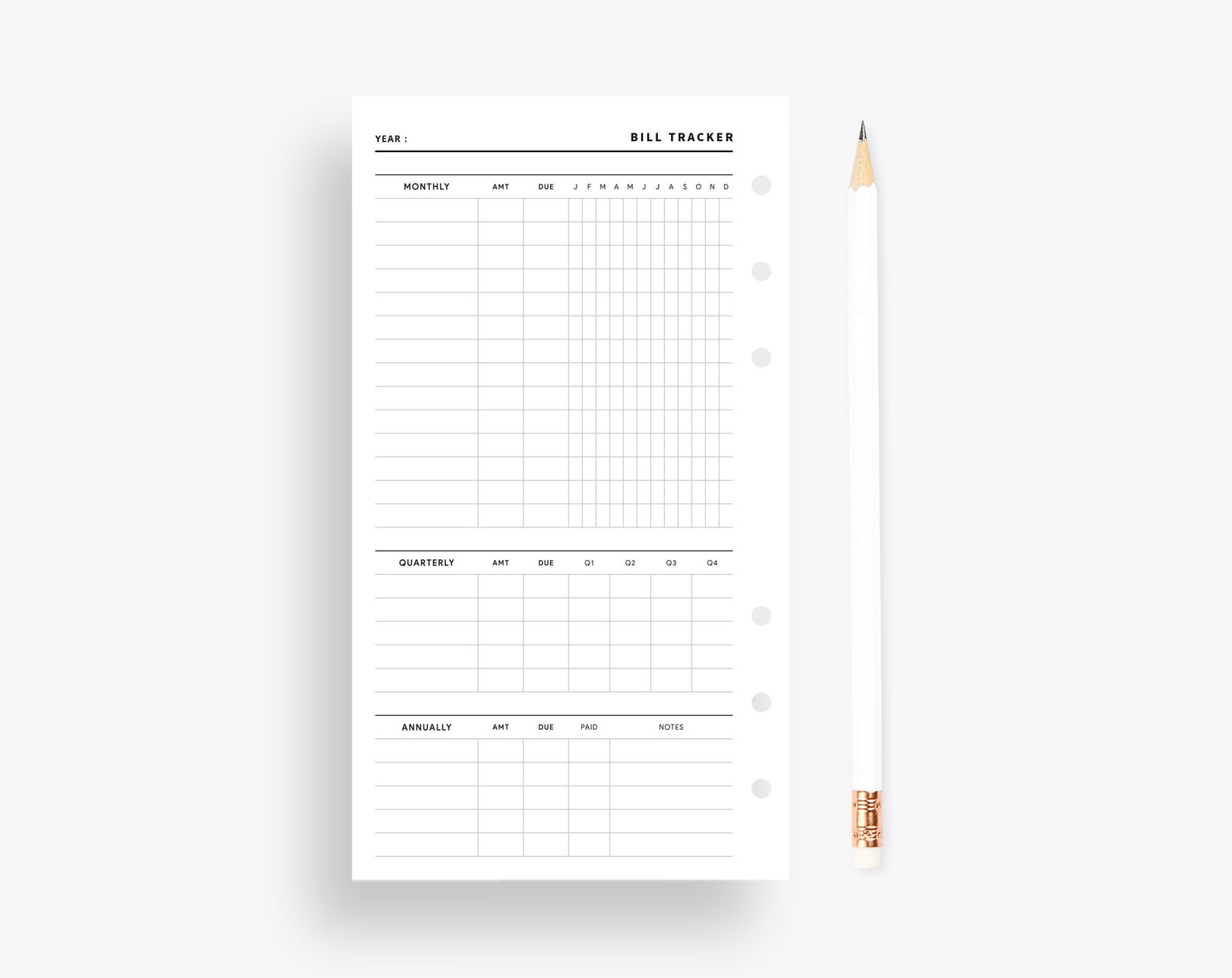 Personal Inserts : Bill Payment, Bill Pay, Bills Organizer, Bill ...