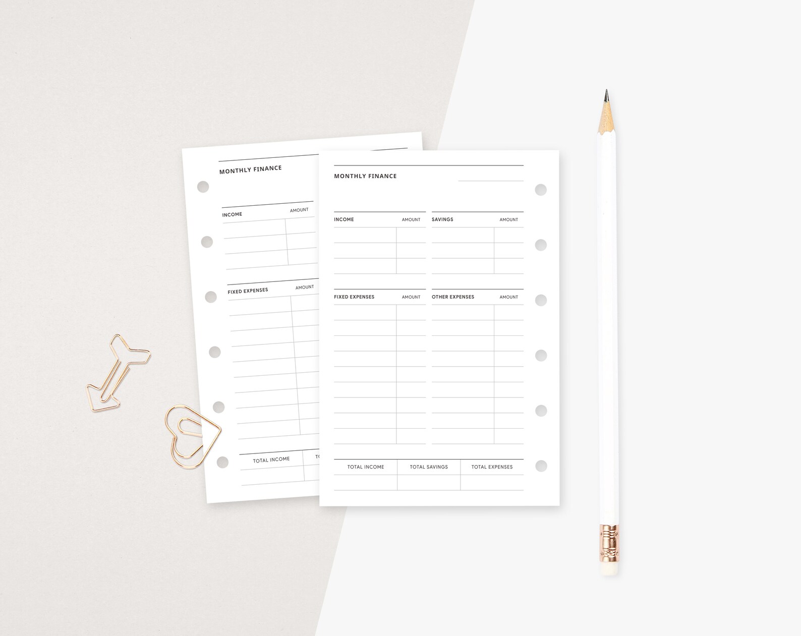 Pocket Inserts : Monthly Budget Planner Printable Financial | Etsy