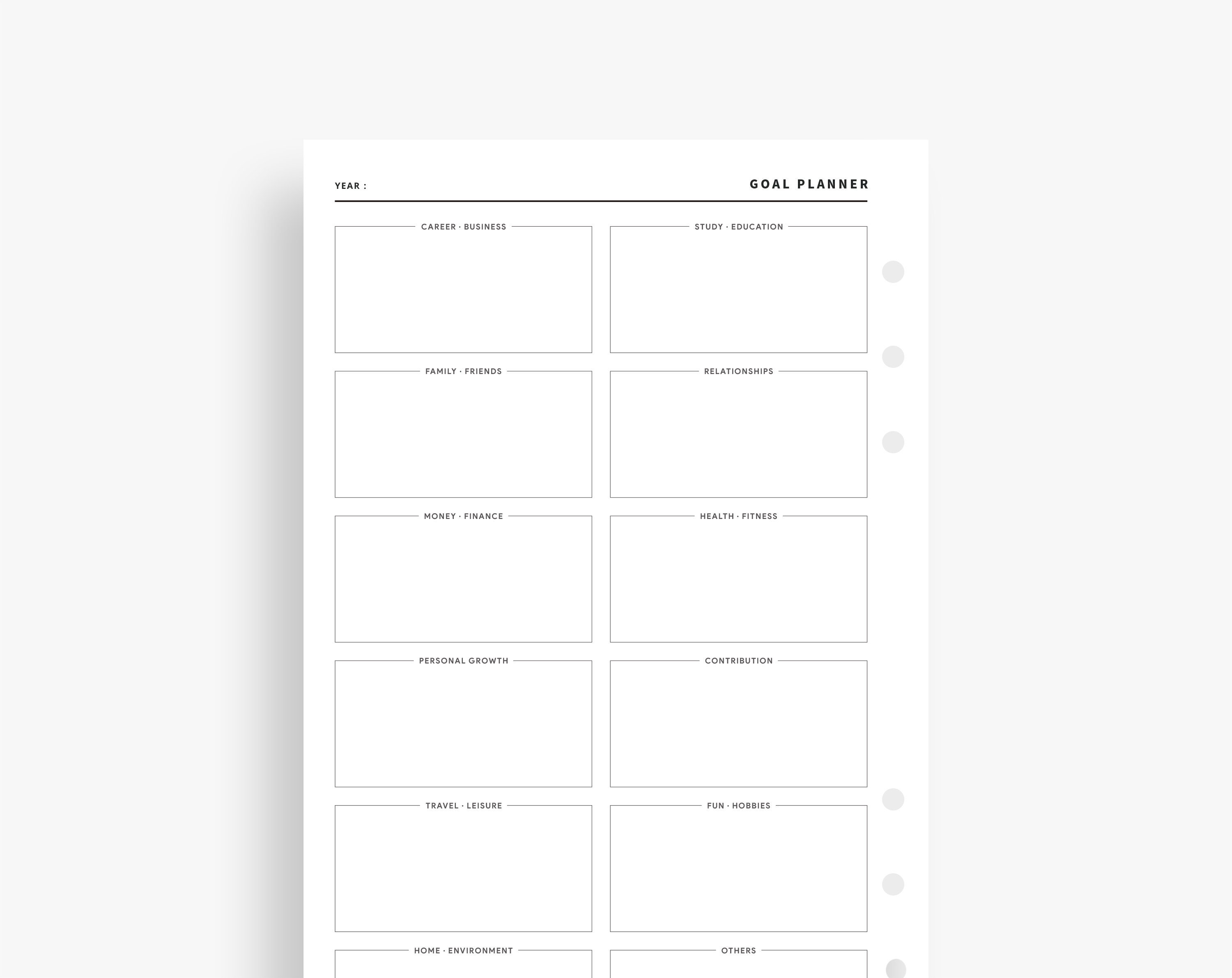 Diario de metas, Planificador de metas, Planificador de establecimiento ...