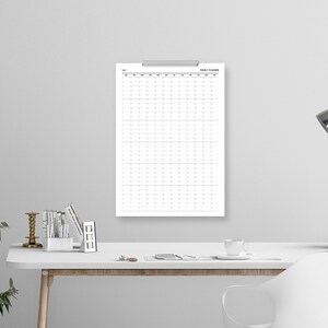 Year at a Glance Printable, Yearly Agenda & Overview Planner Insert ...