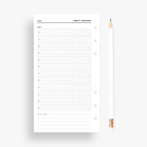 Personal Inserts : Daily Habit Tracker, Monthly Tracker, Goal Tracker ...