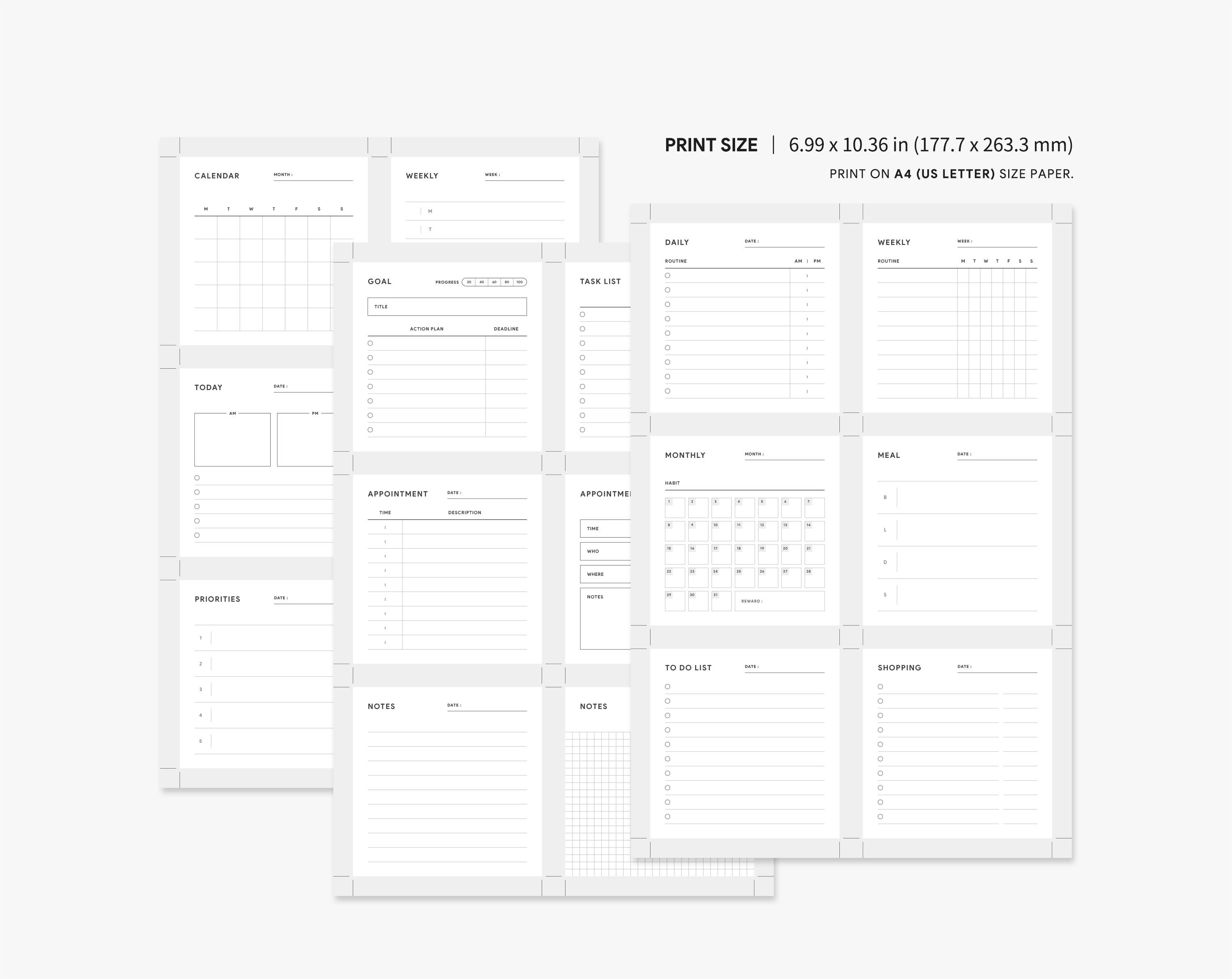 Sticky Note Printable 3 X 3 In Notes Template Memo Card - Etsy