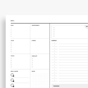 Printable Daily Work Desk Planner, Daily Organizer for Work, Business ...