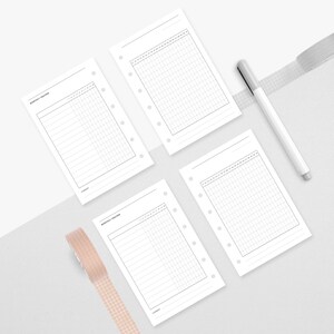 Pocket Inserts : Monthly Tracker Printable Habit Planner | Etsy