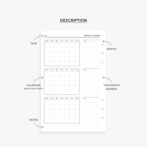 3 Month Planner Printable, Quarterly Planner, 90 Day Plan, Undated ...
