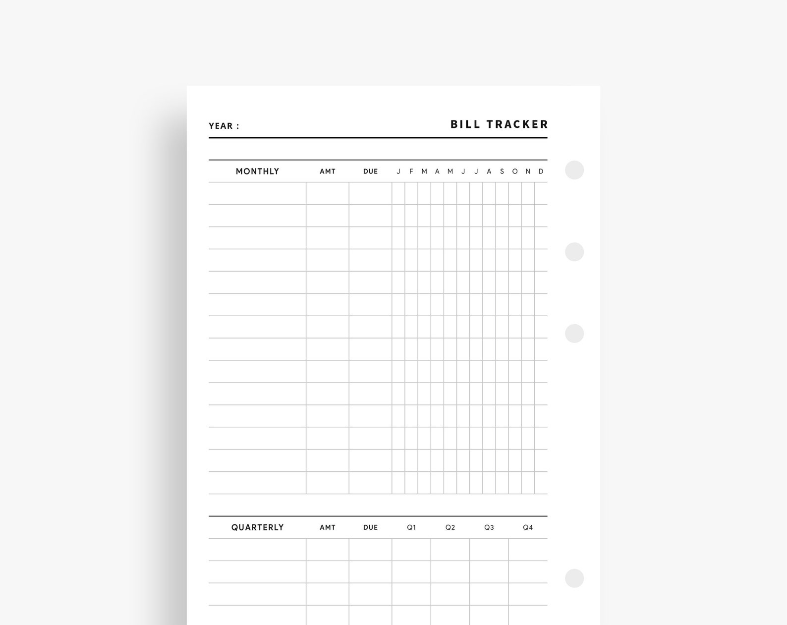 Personal Inserts : Bill Payment, Bill Pay, Bills Organizer, Bill ...
