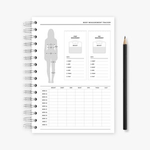 A5 Inserts : Body Measurement Tracker Printable, Body Progress Tracker ...