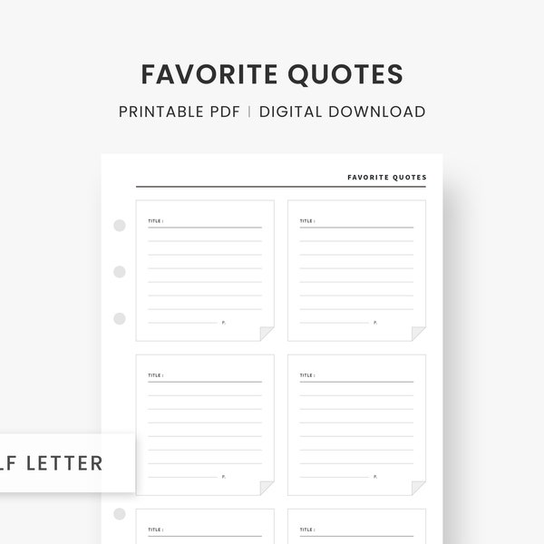 Favorite Quotes - Etsy