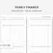 Yearly Finance Overview Printable Finance Tracker Template - Etsy