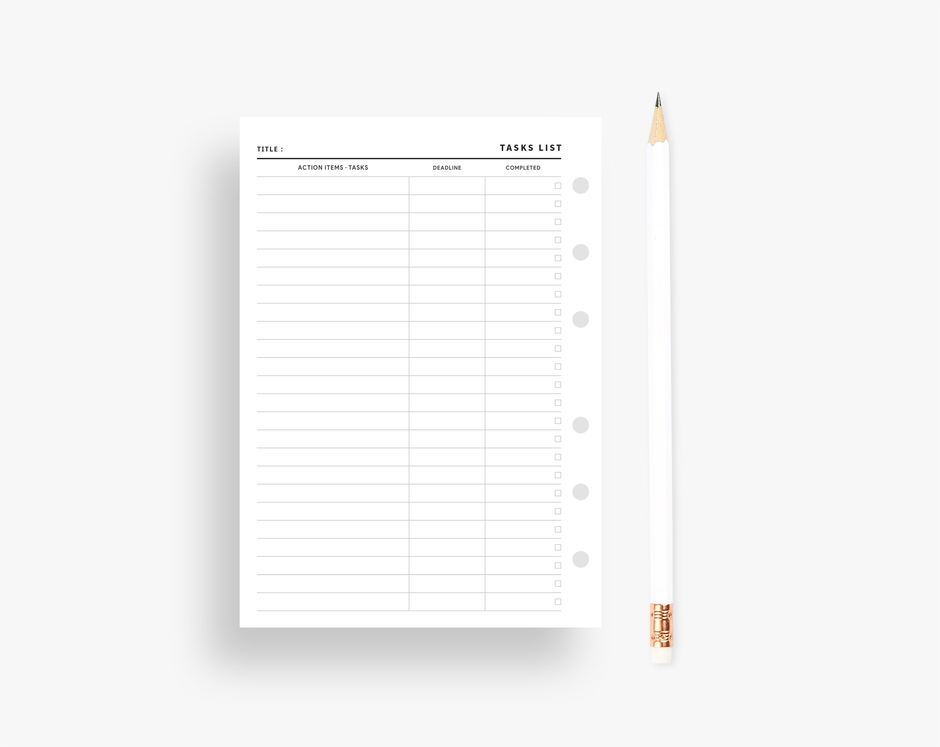 A6 Inserts : Tasks List, to Do List, Task Planner, Check List, Task ... A6 Inserts : Tasks List, to Do List, Task Planner, Check List, Task ...