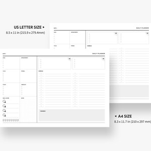 Printable Daily Work Desk Planner, Daily Organizer for Work, Business ...