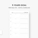 A5 Inserts : Work Day Planner Printable, Daily Organizer Template for ...