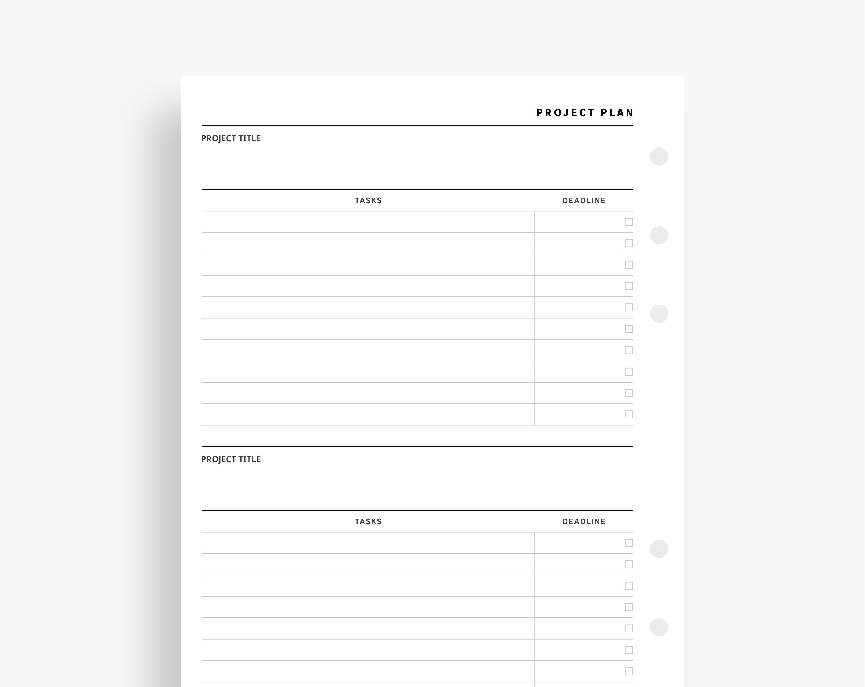 Business Planner Printable, Work Planner, Project Manager, Personal ...