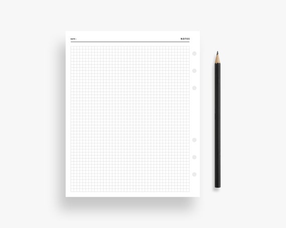 Paper & Party Supplies A5 Wide Inserts : Notes Printable Planner ...