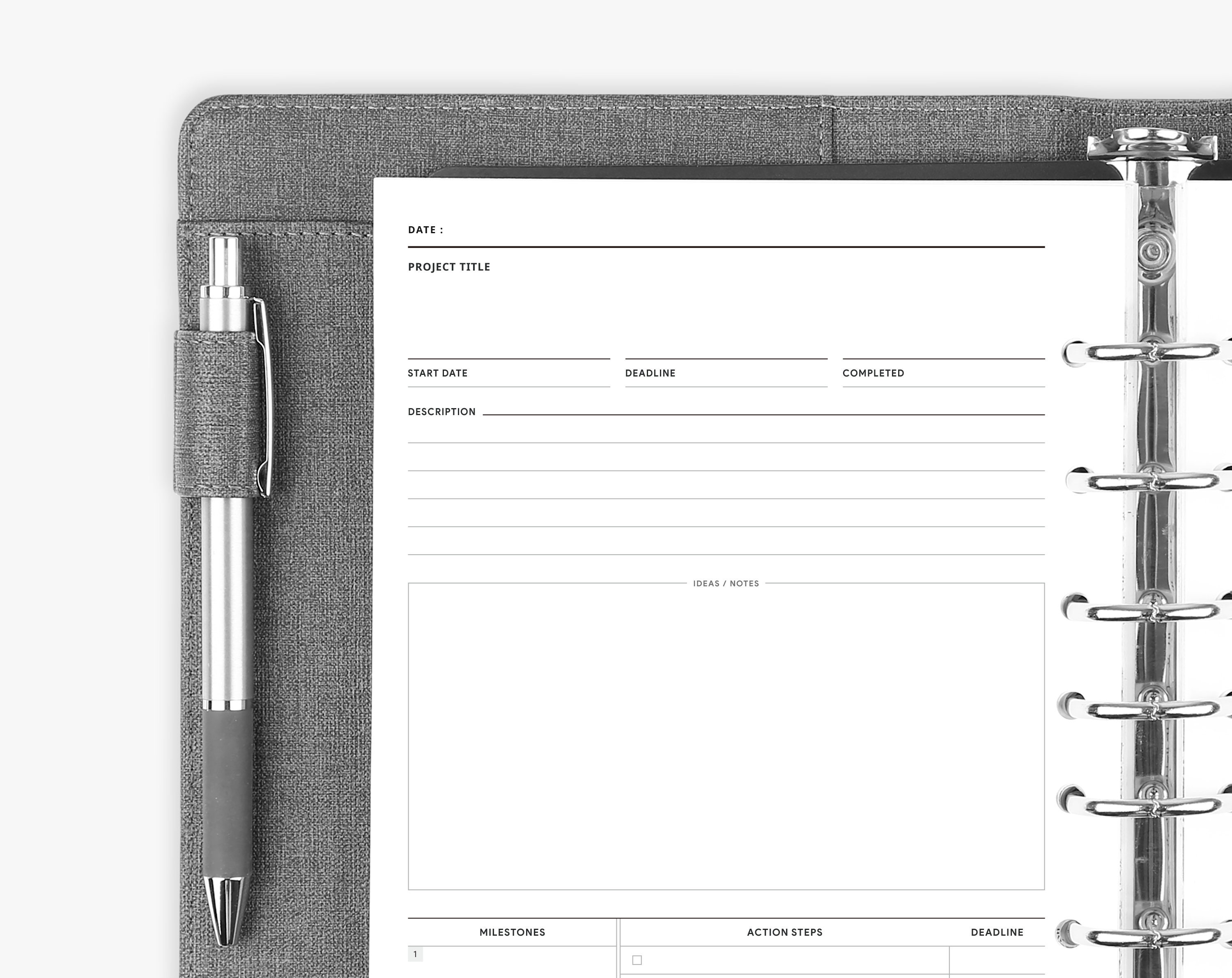 A5 Inserts : Project Planner Business Planner Work Planner | Etsy