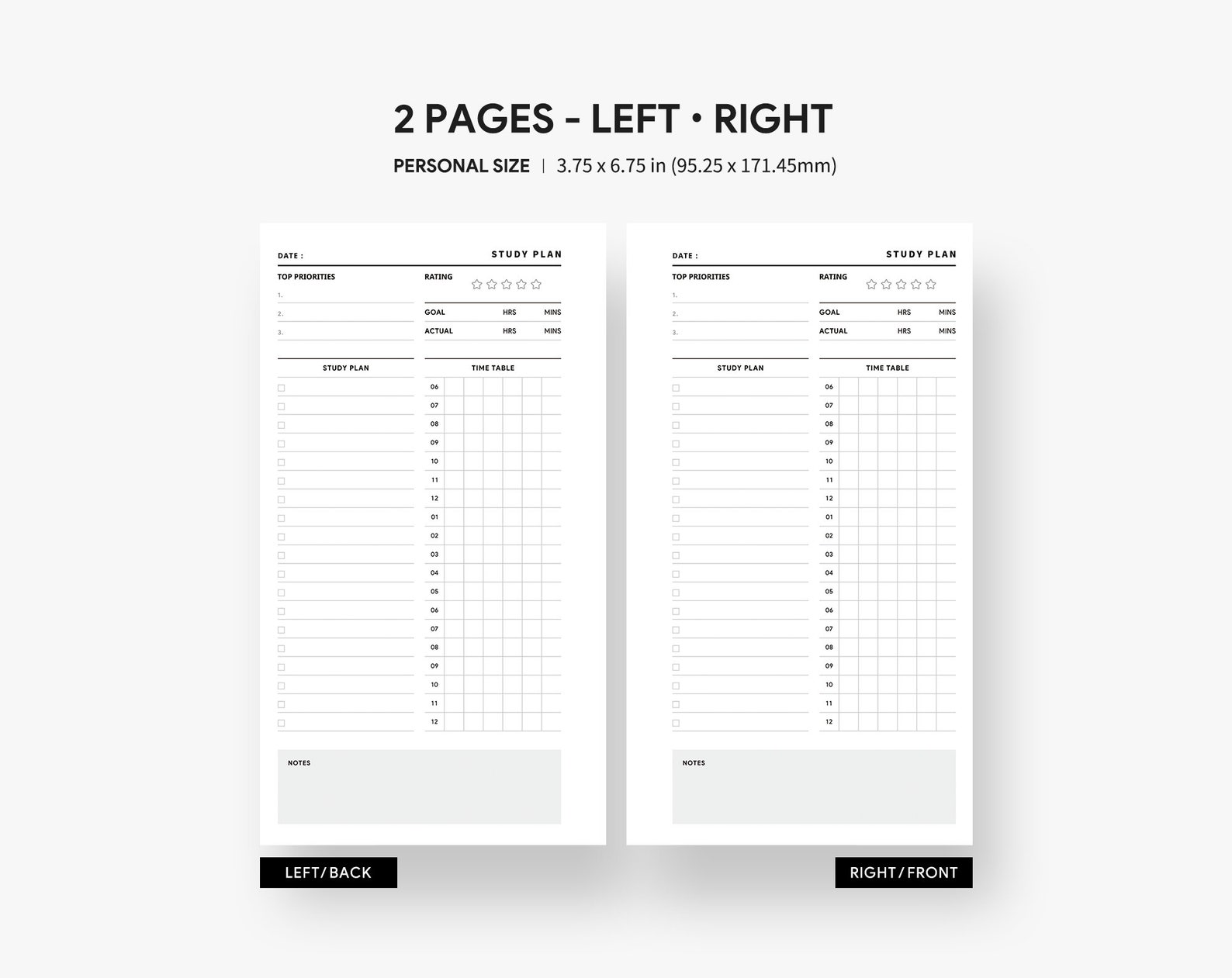 Personal Size Inserts Study Planner Printable Daily Study Etsy personal-size-inserts-study-planner-printable-daily-study-etsy