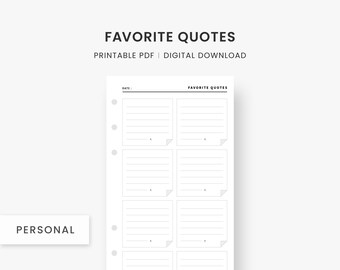 INSPIRED LIFE PLANNER Printable Planner Quotes, planner Accessories ...