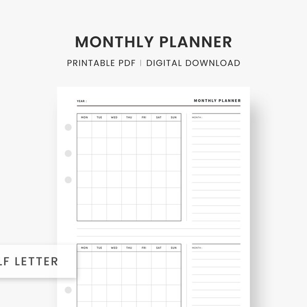 Daily Overview Planner - Etsy