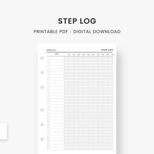 Step Tracker, Step Log, Workout Tracker, Exercise Tracker, Workout Log ...