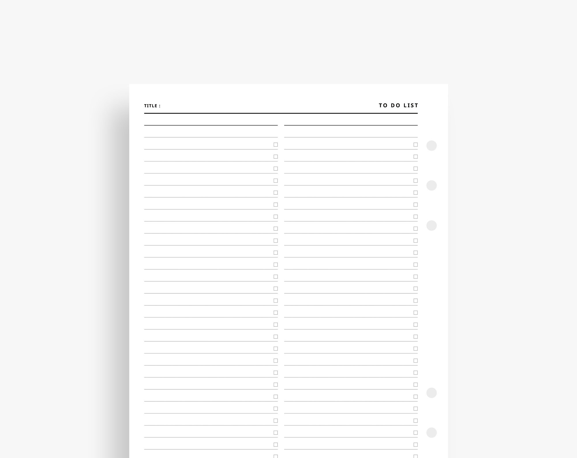 A5 Inserts : to Do List Printable, Productivity Planner, to Do List ...