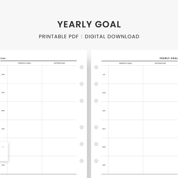 A5 Inserts : Reading Journal Printable, Book Planner Template, Reading ...