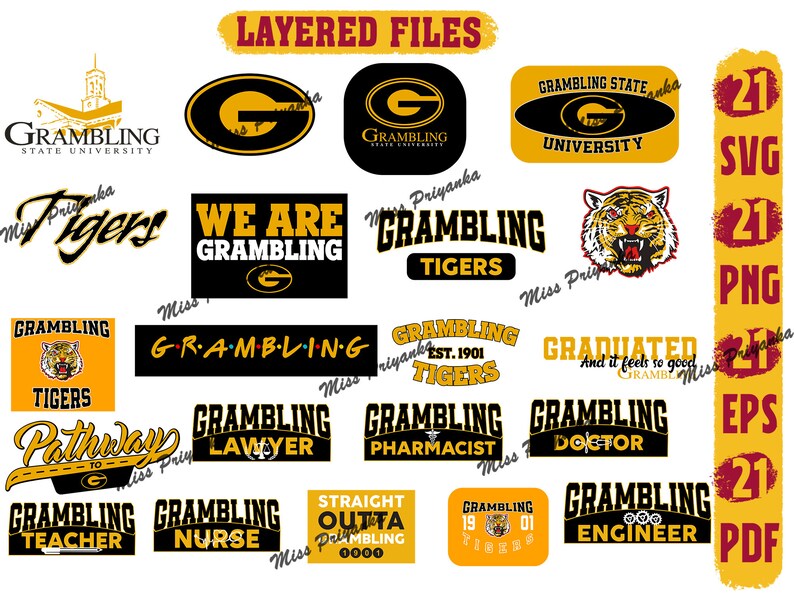 GSU svg Grambling svg Grambling State University svg | Etsy GSU svg Grambling svg Grambling State University svg | Etsy
