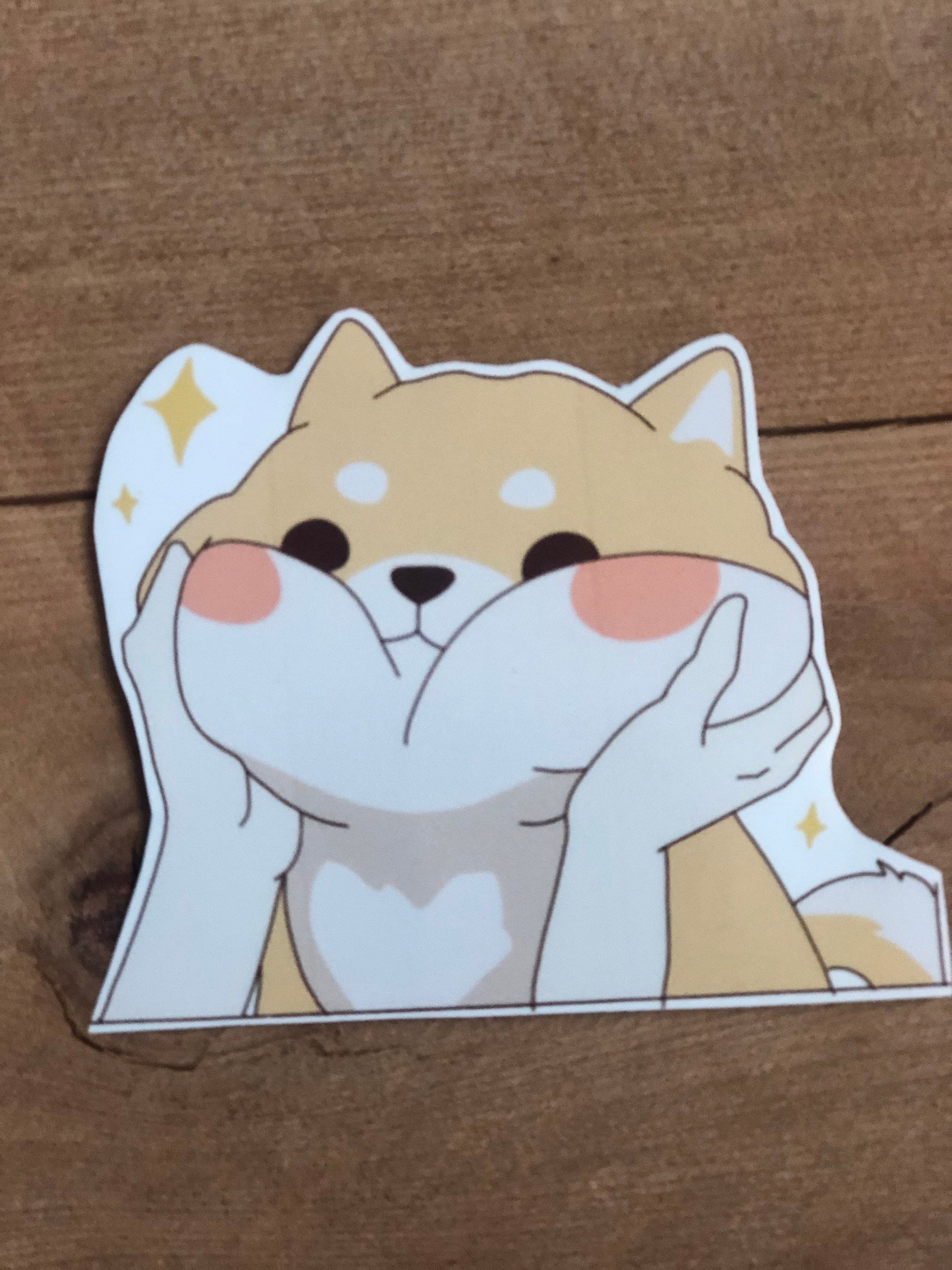 Cute anime style stickers/ anime style animals/ cute animals | Etsy