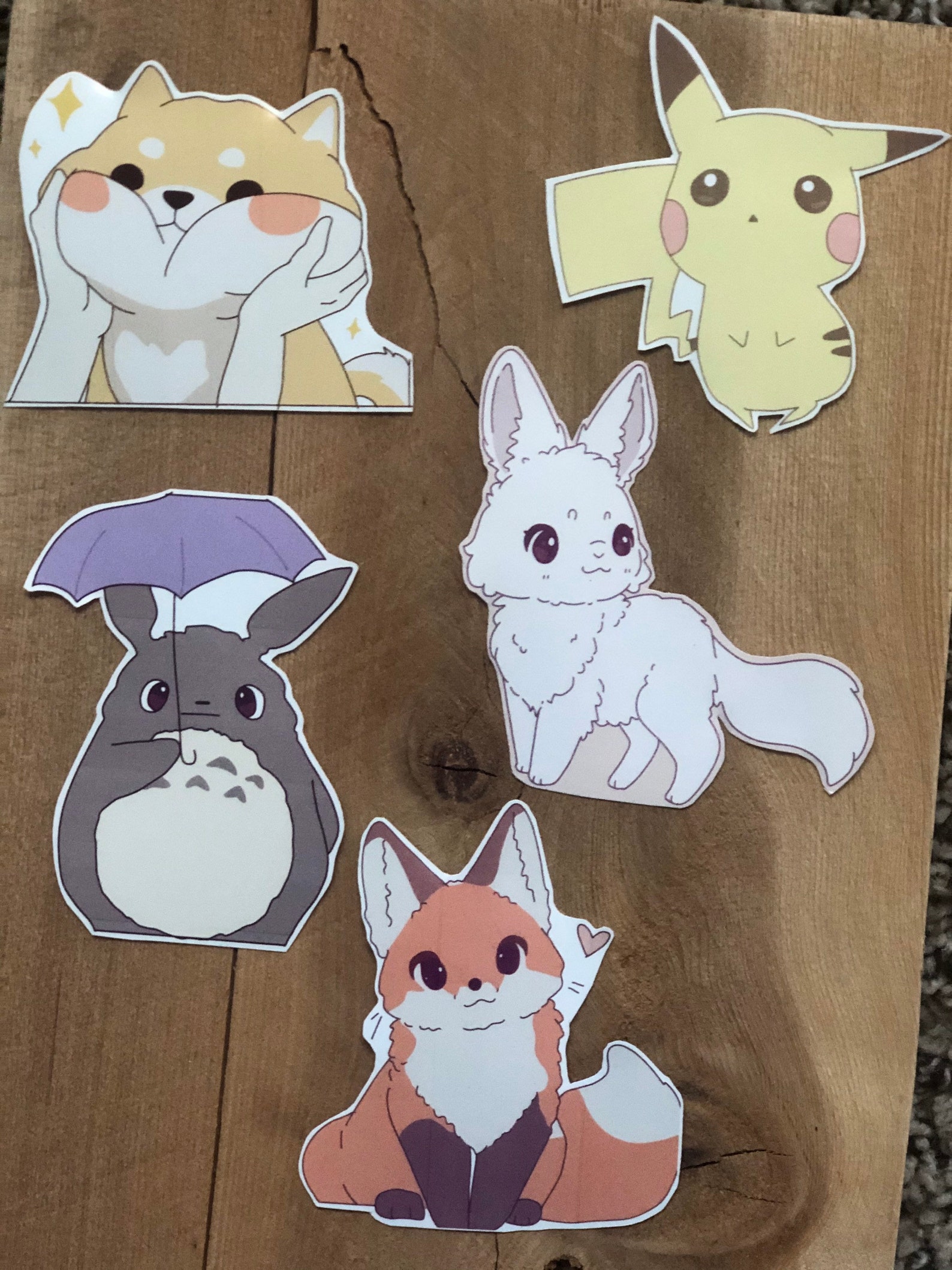 Cute anime style stickers/ anime style animals/ cute animals | Etsy