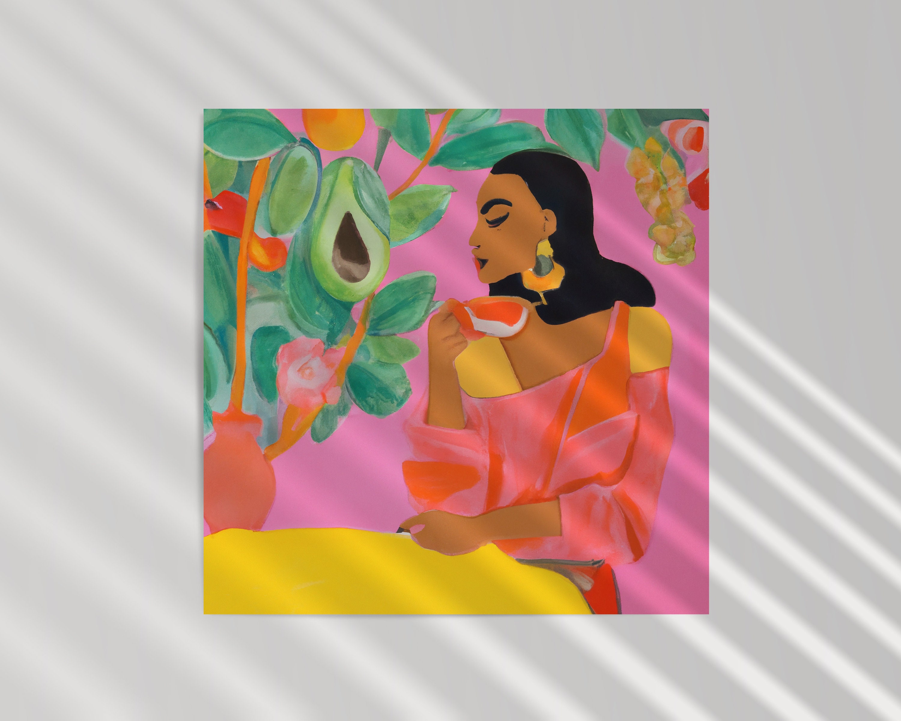 Colorful Digital Art - Set of 4, Trendy Art Prints, Colorful Wall Art ...