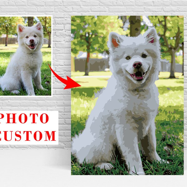 Paint by Number Dog - Etsy