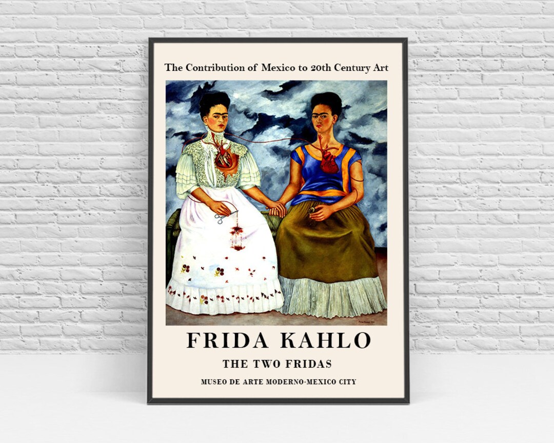 The Two Fridas by Frida Kahlo Frida Kahlo Poster Frida - Etsy