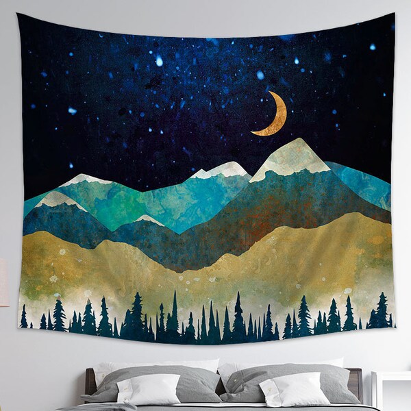 Mountain Tapestry - Etsy