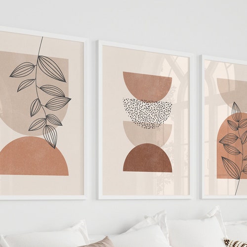 Abstract Art Set of 3 Gallery Wall Bundle Set of Three - Etsy
