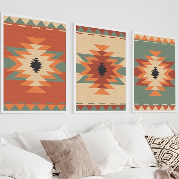 Aztec Wall Art - Etsy