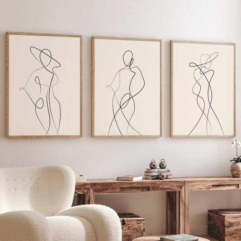 Abstract Line Art - Etsy