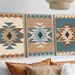 Aztec Pattern Print Set of 3, Gallery Wall Art, Ethnic Carpet Printable ...