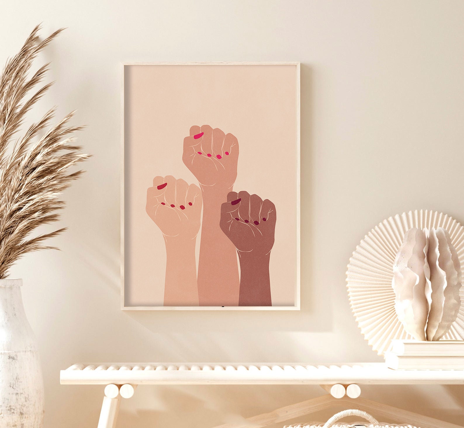 Girl Power Print Feminist Poster Feminist Wall Art Strong | Etsy