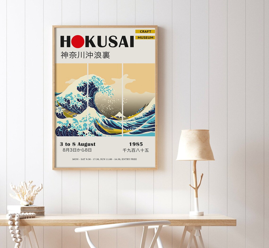 Hokusai Print Japanese Art Print the Great Wave Print - Etsy