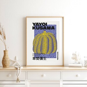 Yayoi Kusama Colorful Poster Printable, Digital Download, Exhibition ...