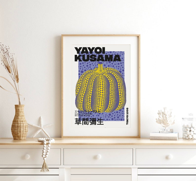Yayoi Kusama Colorful Poster Printable Digital Download - Etsy