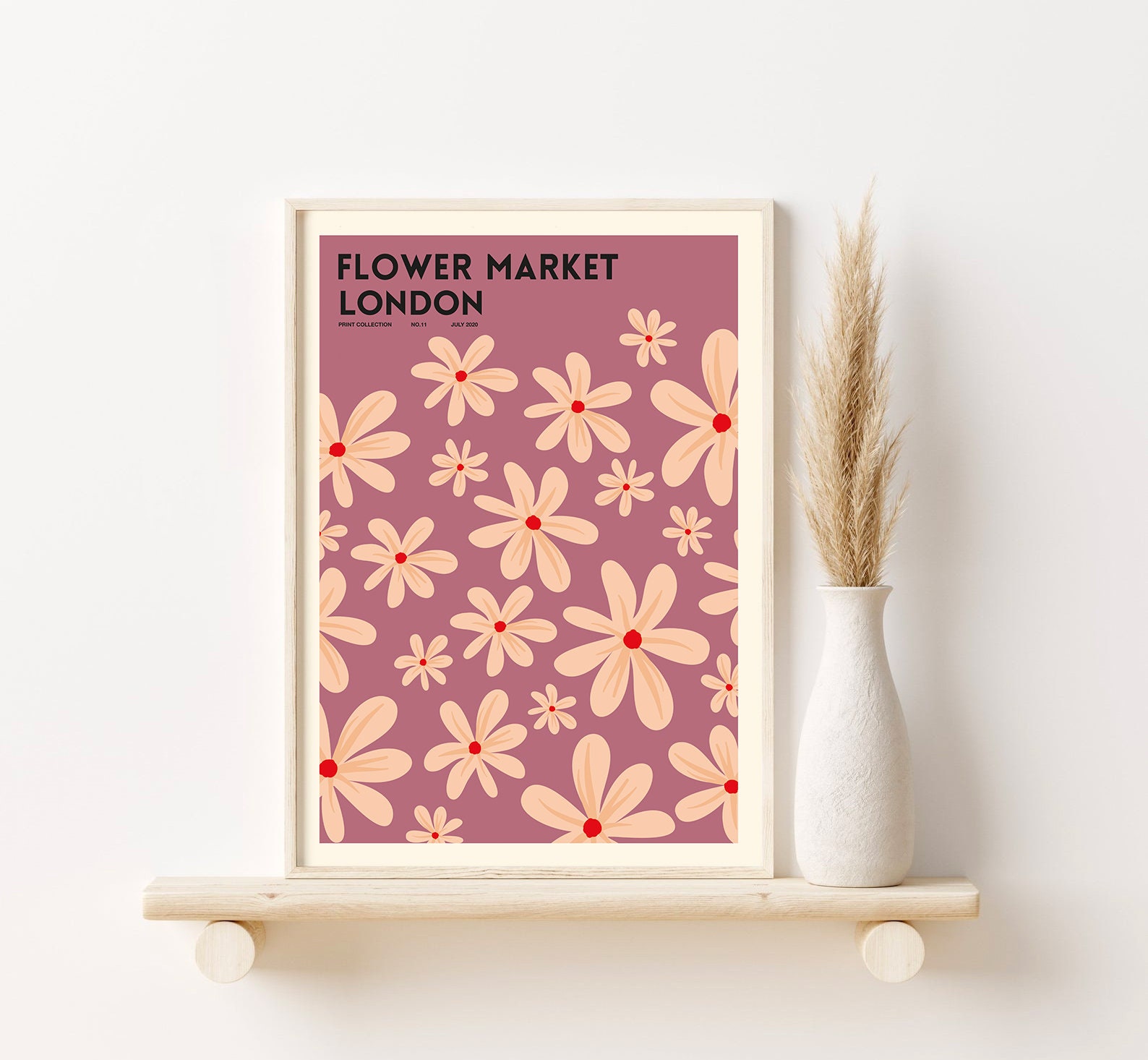 Flower Market Print Flower Market Poster Flower Market - Etsy