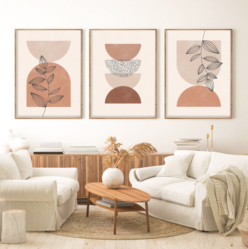 Abstract Art Set of 3 Gallery Wall Bundle Set of Three - Etsy