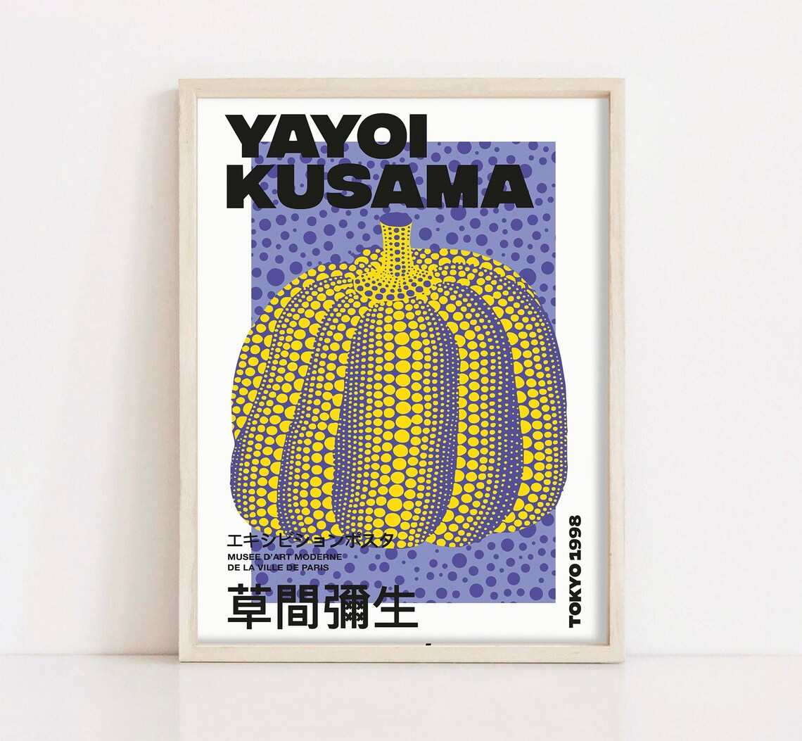 Yayoi Kusama Colorful Poster Printable Digital Download - Etsy