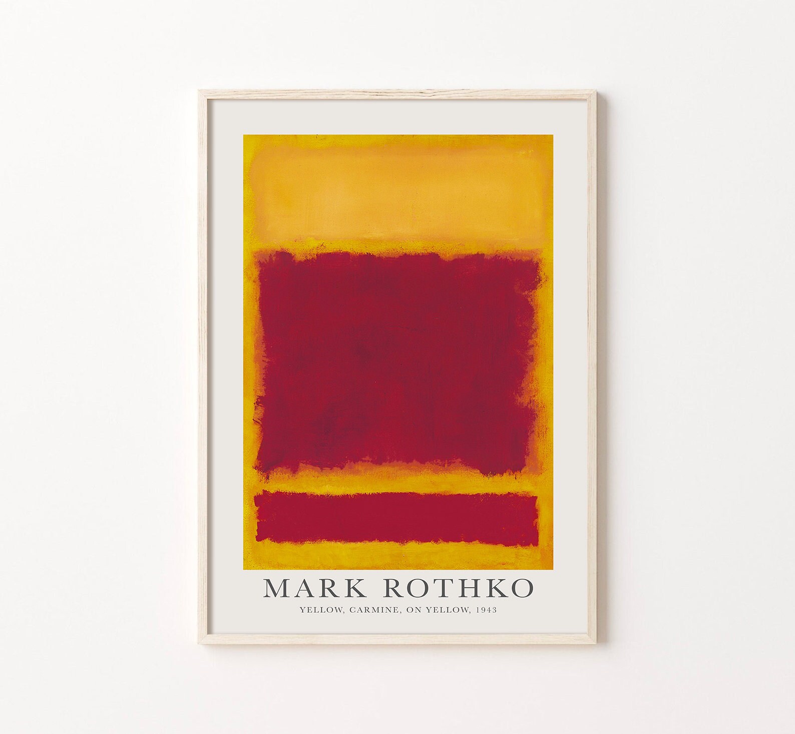 Mark Rothko Exhibition Poster Mark Rothko Art Poster | Etsy